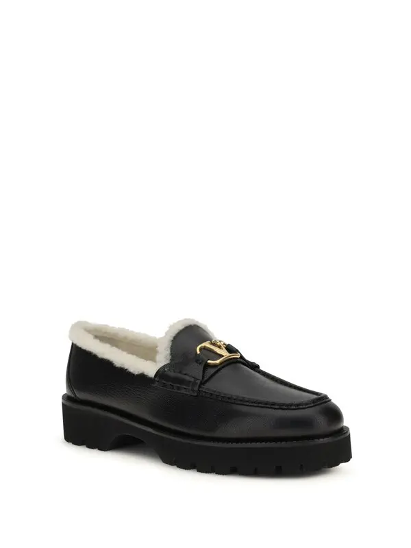 Valentino Garavani Vlogo Fur Loafers
