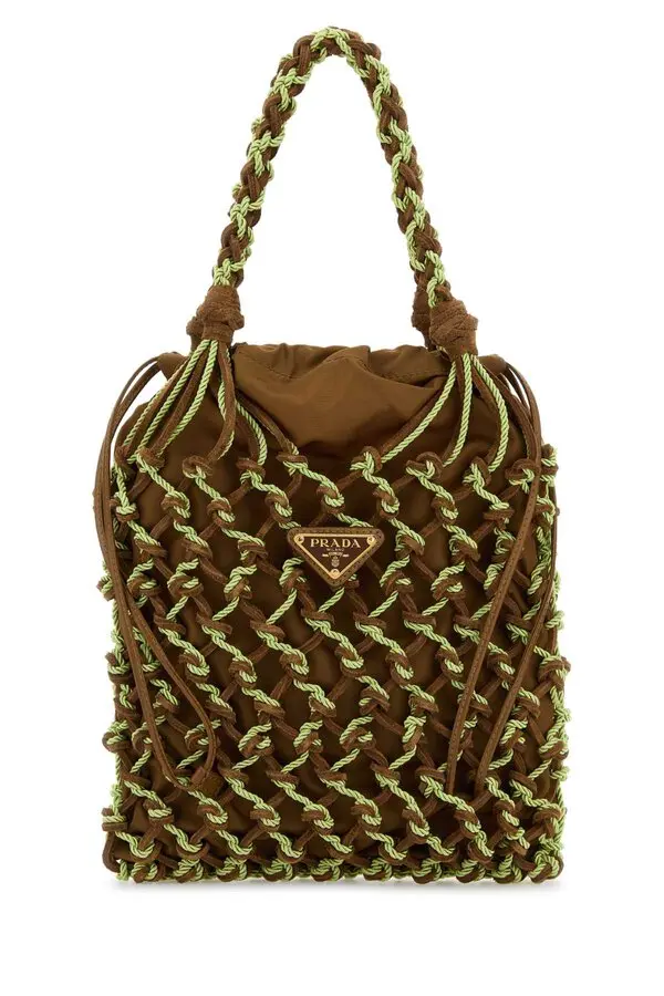 Prada Two-tone Mesh Handbag - Multicolor