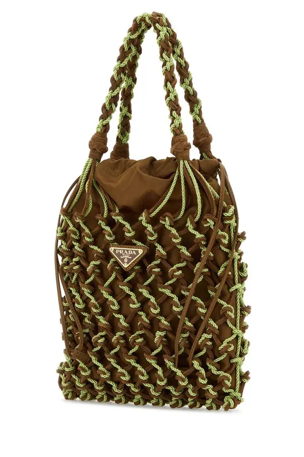 Prada Two-tone Mesh Handbag - Multicolor
