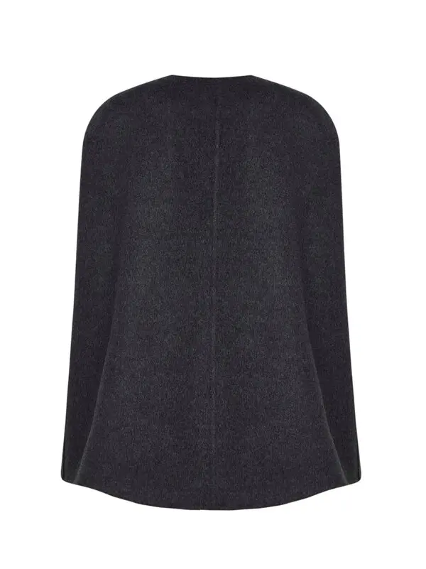 Gucci Wool And Silk Cape With Horsebit Closure
