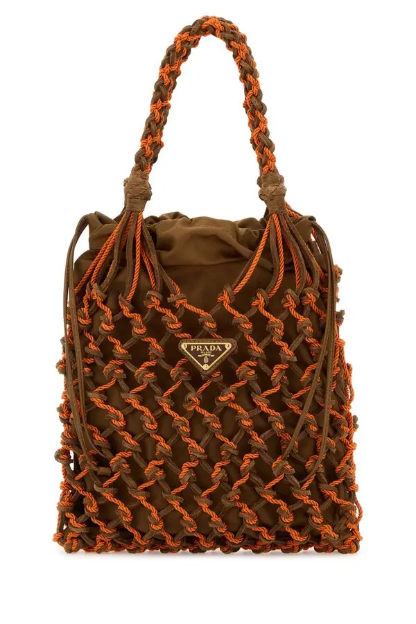 Prada Two-tone Mesh Handbag