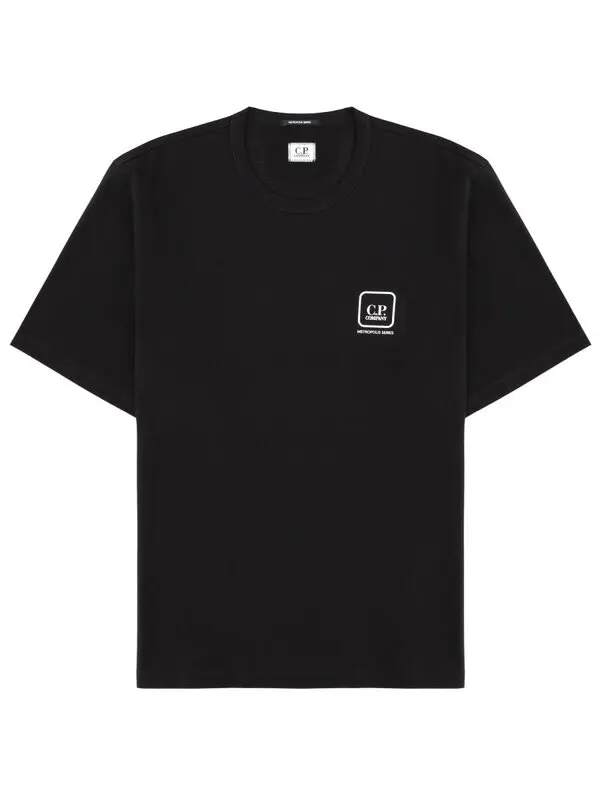 C.P. COMPANY T-shirt With Logo And Print - Black