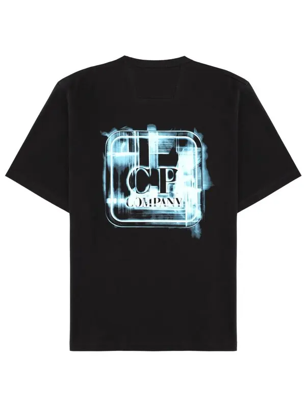 C.P. COMPANY T-shirt With Logo And Print - Black