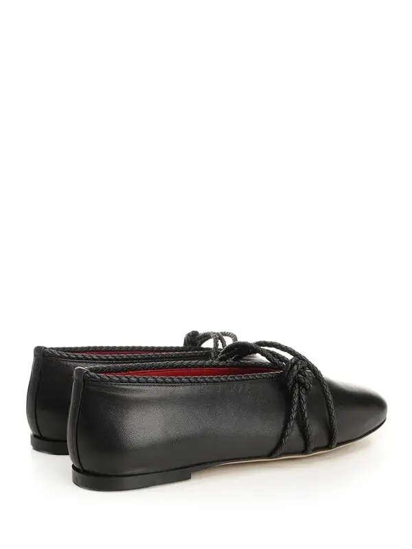 Bottega Veneta Rosa Mary Jane Flats - Black