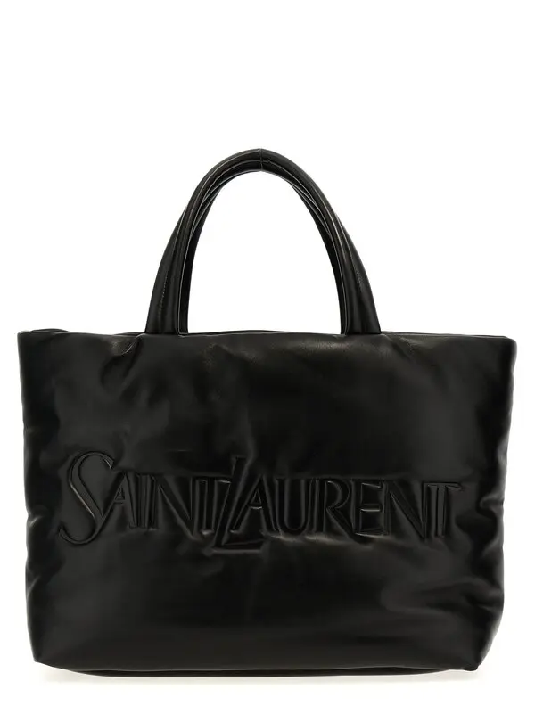 Saint Laurent Nappa Leather Shopping Bag - Black