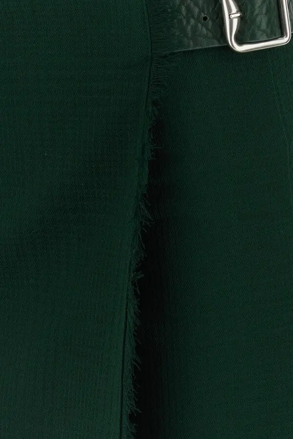 Burberry Virgin Wool Pleated Skirt