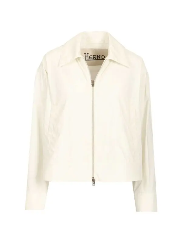 Herno Short Jacket In Stretch Nylon