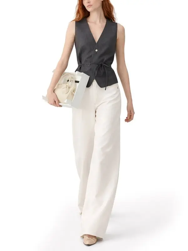 Jacquemus Ovalo Jeans - White