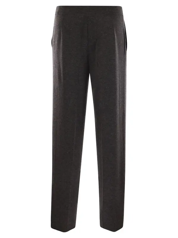 Max Mara Arno Viscose And Wool Trousers - Multicolor