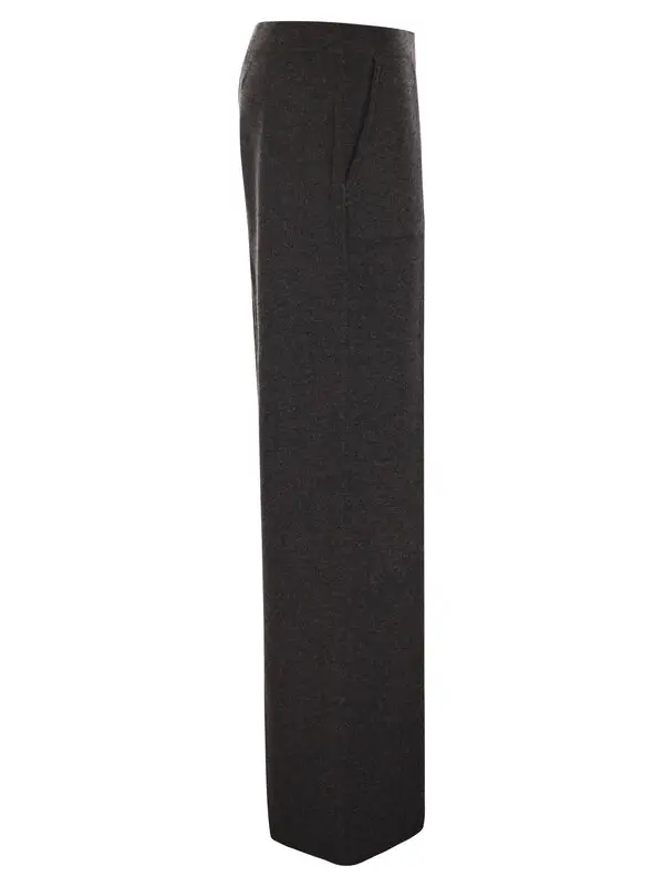 Max Mara Arno Viscose And Wool Trousers - Multicolor