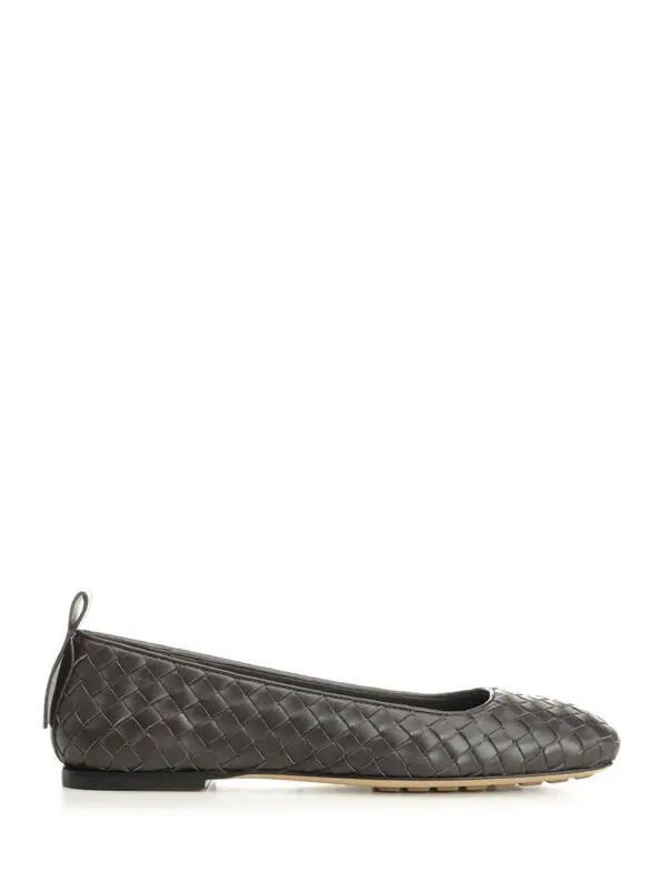 Bottega Veneta Charlotte Intrecciato Ballerinas - Brown