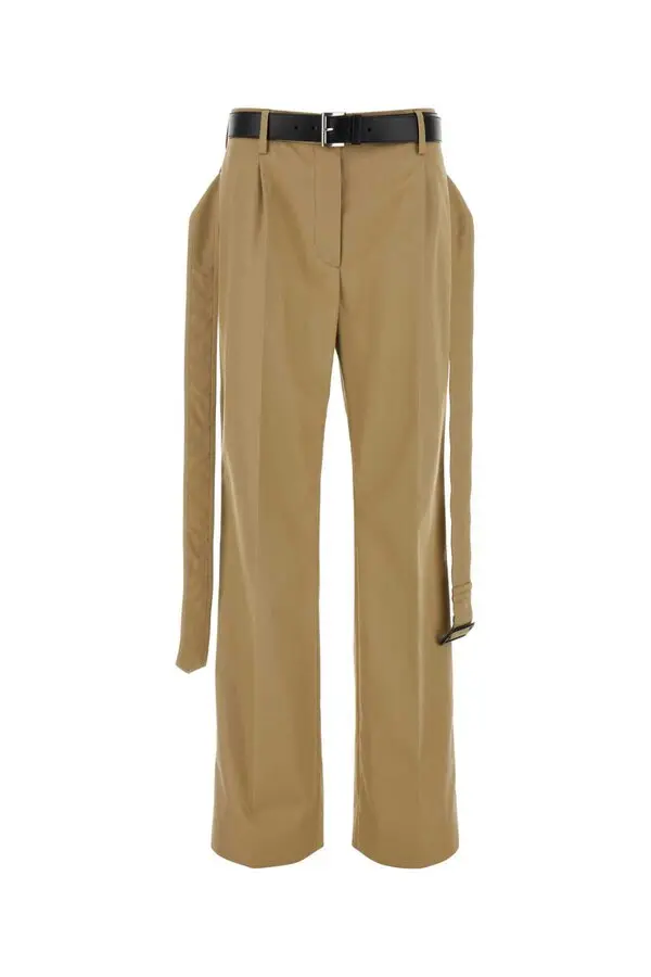 Prada Cappuccino Twill Pants - Brown