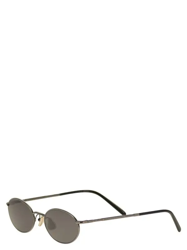 Brunello Cucinelli Titanium Oval Sunglasses - Multicolor