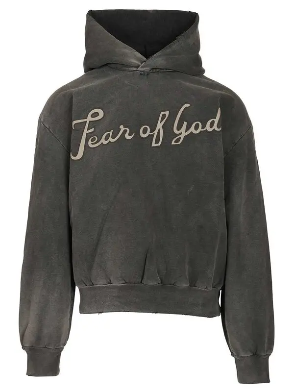 Fear Of God 26 Classic Half Raglan" Hoodie - Black