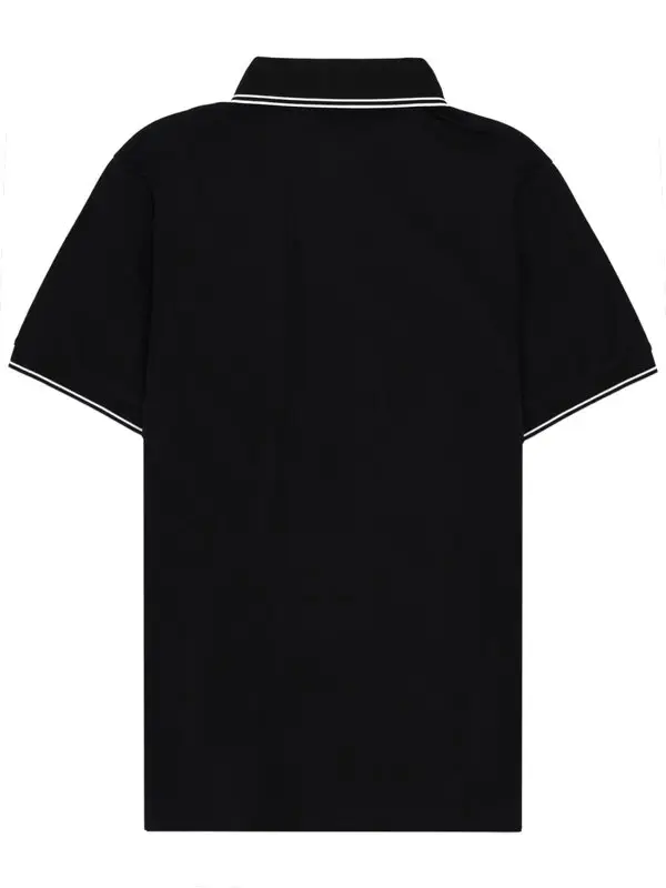 Stone Island Polo With Logo - Black