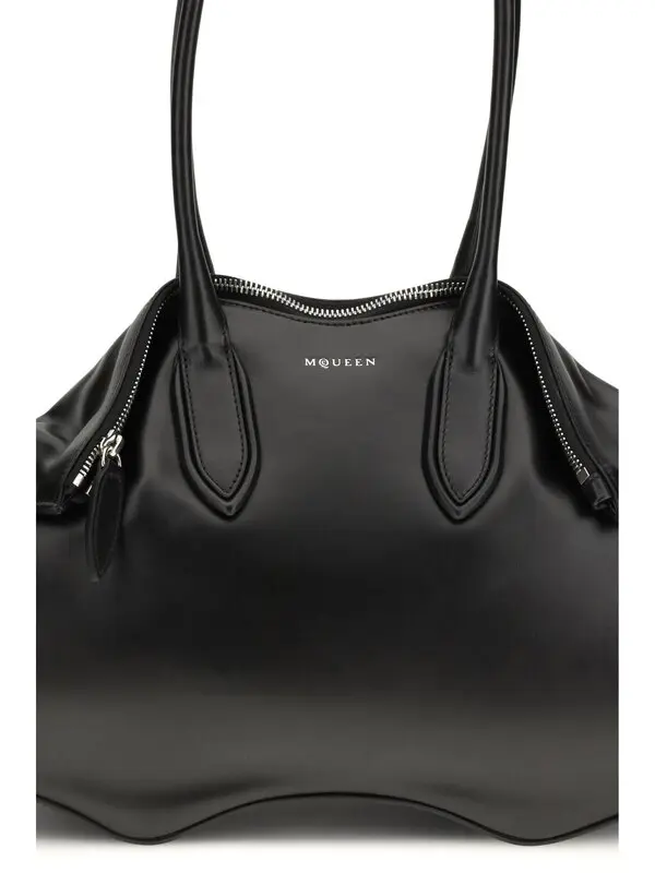 Alexander McQueen Manta Shoulder Bag - Black