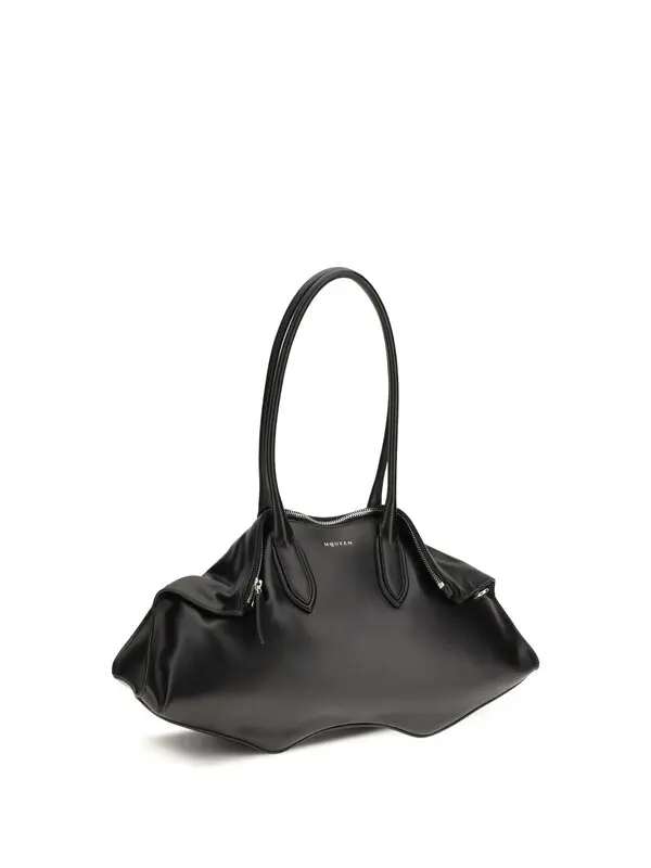 Alexander McQueen Manta Shoulder Bag - Black
