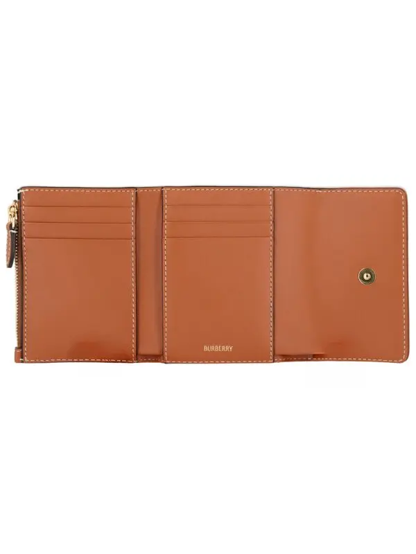 Burberry Portafoglio Check Wallet - Cream