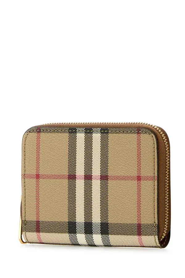 Burberry Printed Canvas Wallet - Multicolor