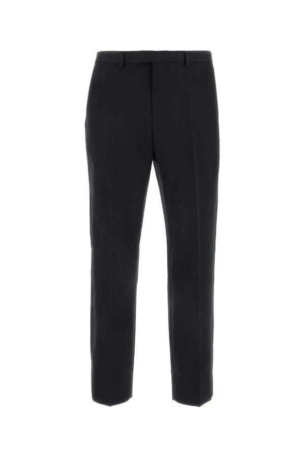 Gucci Charcoal Wool Tailored Trousers