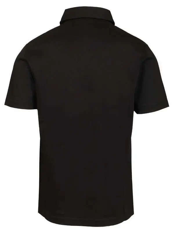 Giorgio Armani Cotton Interlock Polo Shirt