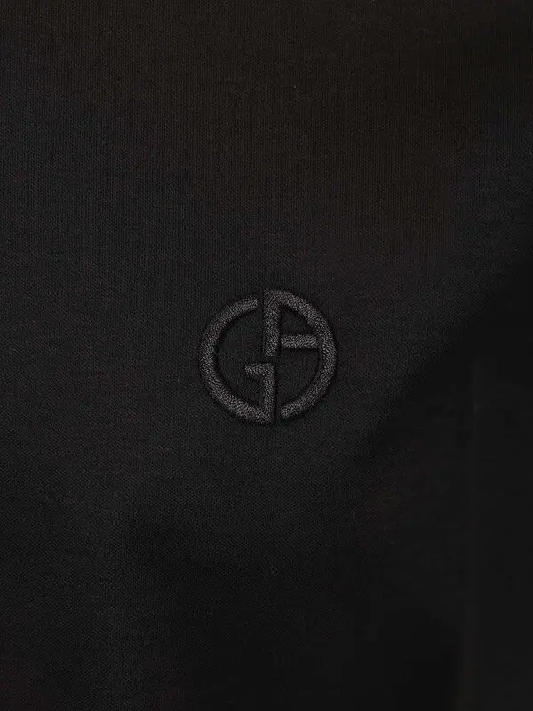 Giorgio Armani Cotton Interlock Polo Shirt