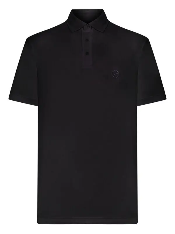 Giorgio Armani Cotton Interlock Polo Shirt