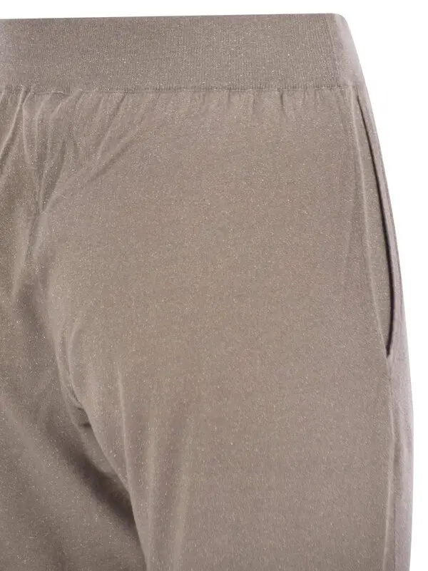 Brunello Cucinelli Sparkling Lightweight Cashmere And Silk Trousers