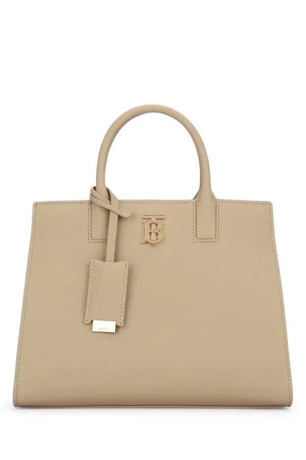 Burberry Calf Grain Leather Top Handle Bag - Multicolor