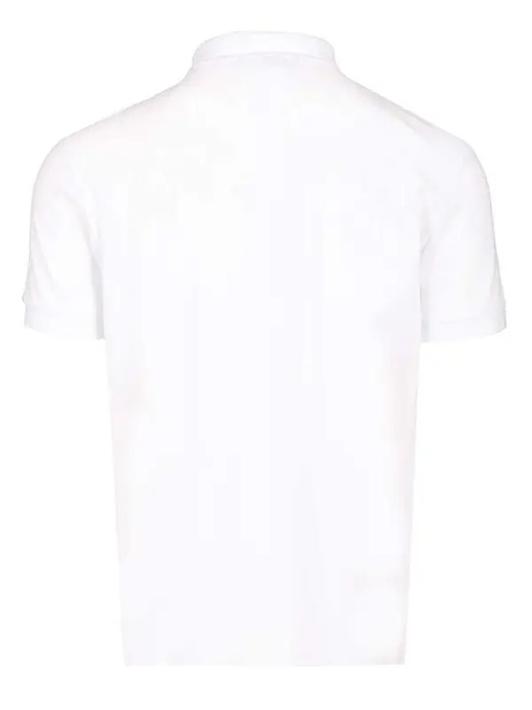 Stone Island Cotton Short-sleeved Polo Shirt - White