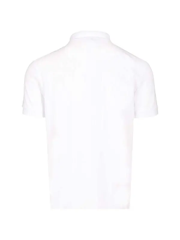 Stone Island Cotton Short-sleeved Polo Shirt - White
