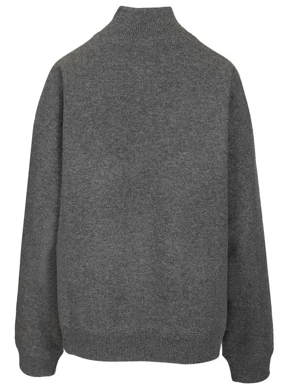 Miu Miu Cashmere And Cotton Blend Zip-up Sweater