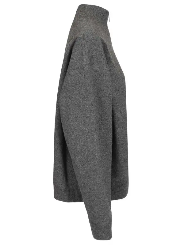 Miu Miu Cashmere And Cotton Blend Zip-up Sweater