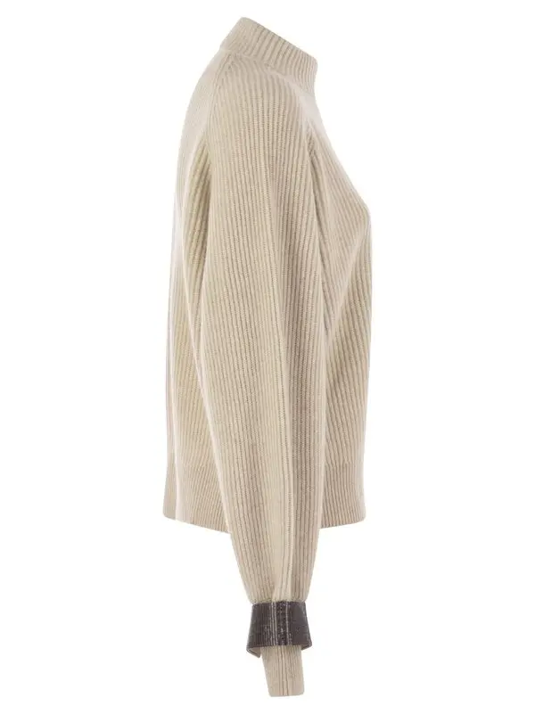 Brunello Cucinelli Cashmere Sweater With Jewel Embellishment