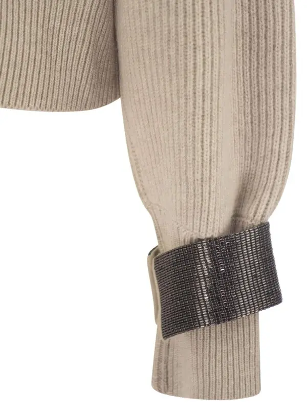 Brunello Cucinelli Cashmere Sweater With Jewel Embellishment