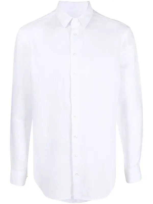 Giorgio Armani Classic Linen Shirt - White