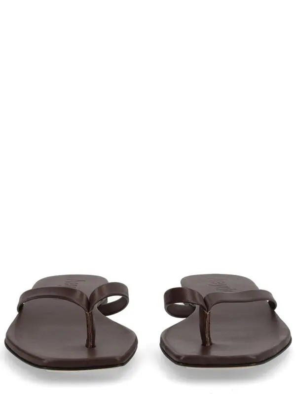 AeydĒ Renee Leather Sandals - Brown