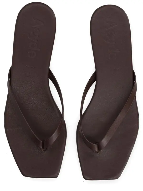 AeydĒ Renee Leather Sandals - Brown