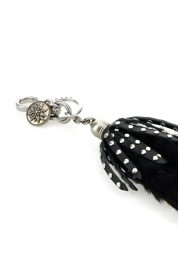 Prada Calf Hair And Leather Keyring