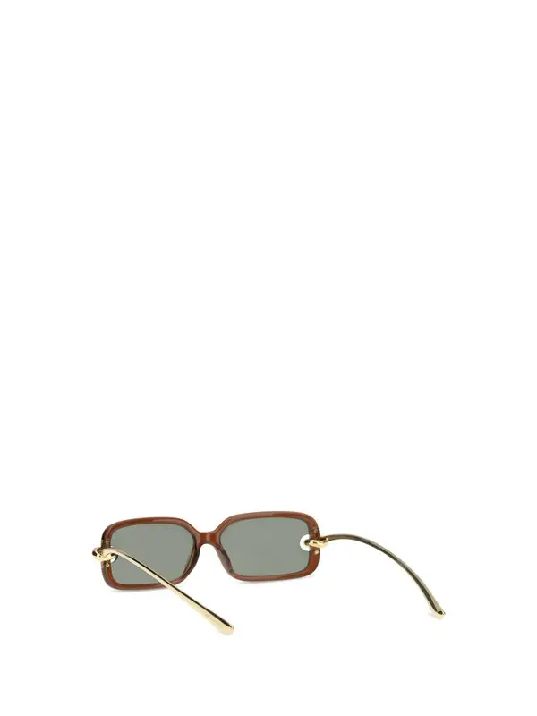 Bottega Veneta Knot Rectangular Sunglasses - Multicolor
