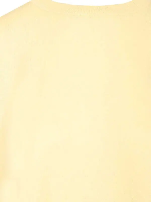 LISA YANG Boxy Fit Cotton And Cashmere T-shirt - Yellow