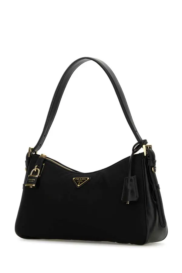 Prada Nylon Aimee Shoulder Bag - Black