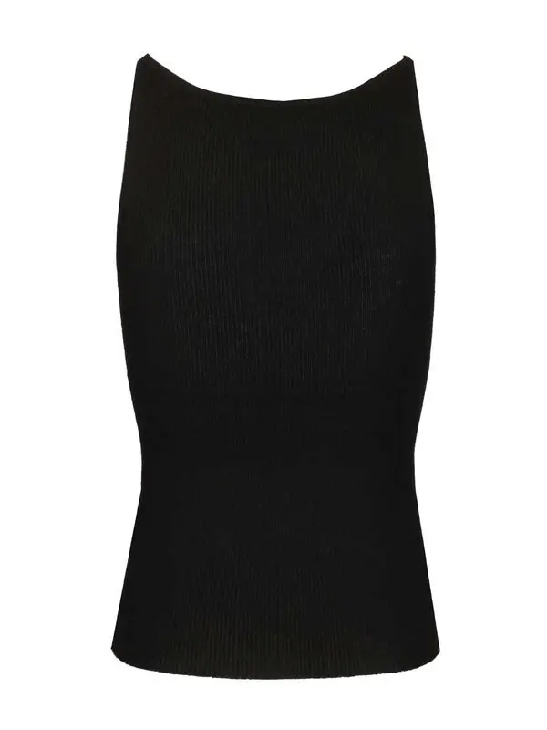 LISA YANG Lynette Ribbed Cashmere Top