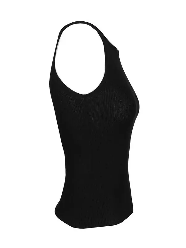 LISA YANG Lynette Ribbed Cashmere Top