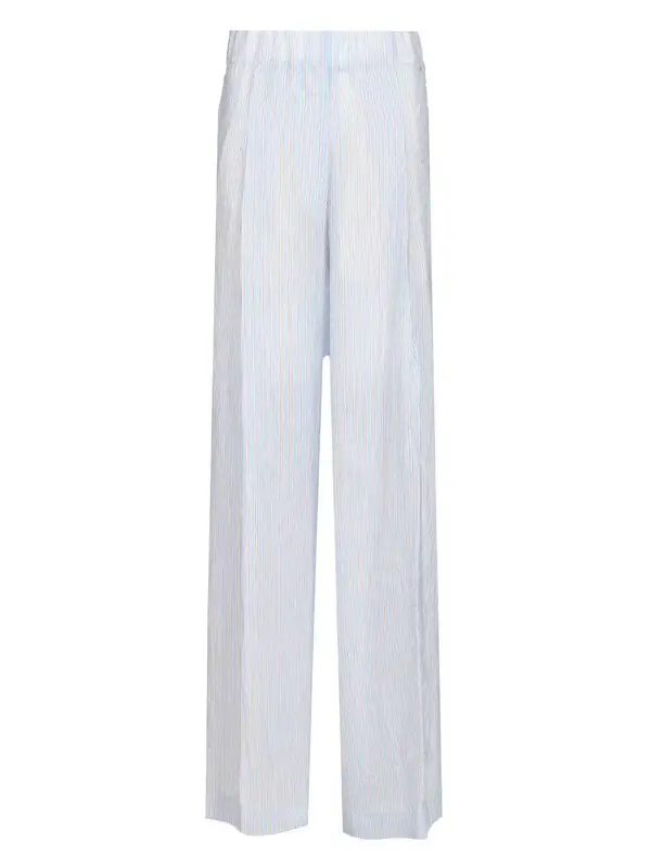 Dries Van Noten Striped Wide-leg Trousers - Blue