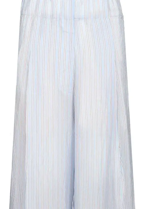 Dries Van Noten Striped Wide-leg Trousers - Blue