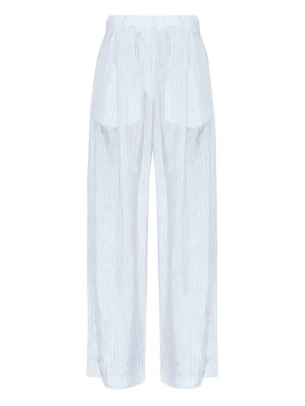 Dries Van Noten Striped Wide-leg Trousers - Blue