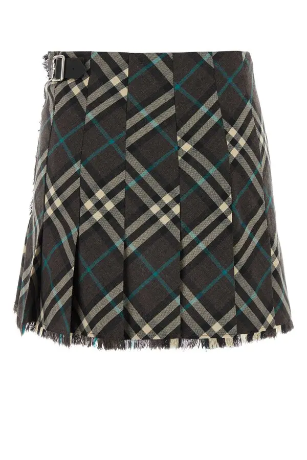 Burberry Embroidered Polyester Blend Mini Skirt - Multicolor
