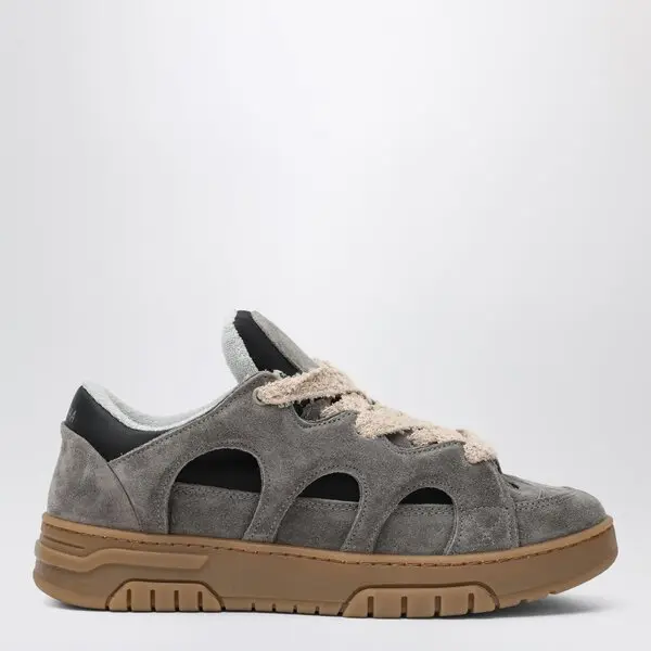 SANTHA Model 1 Sneakers Asphalt Grey In Suede - Gray