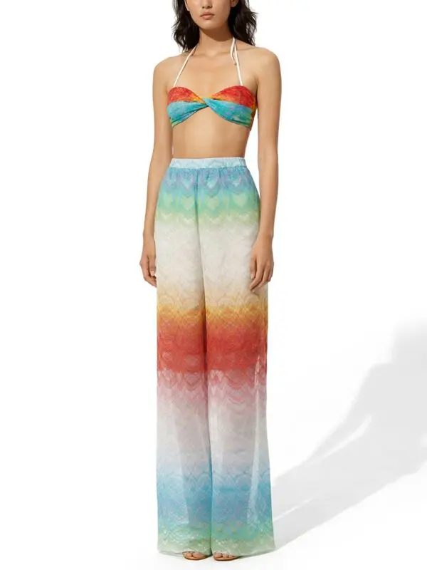 Missoni Pantalone Copricostume" Metallic Viscose Trousers